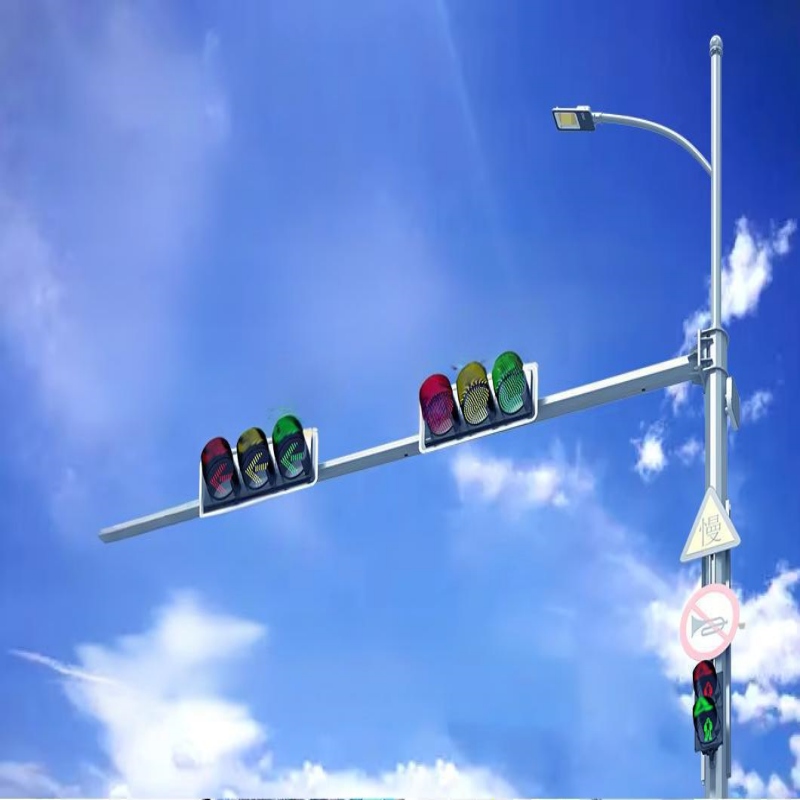 single-mast arm traffic signal - Yangzhou Huijun Lighting Technology Co ...